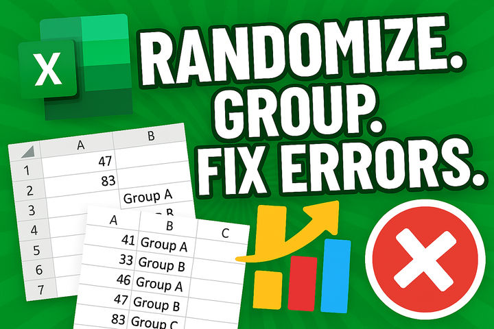 Data Hacks in Excel Randomization Grouping and Error Handling - Juno School